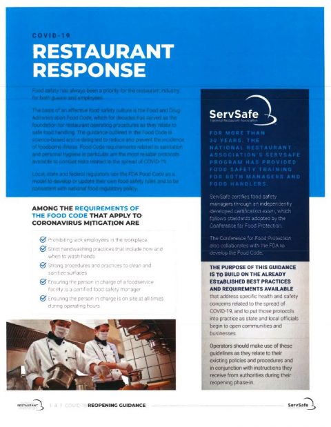 COVID-19 Update: Reopening Guidance for the Restaurant Industry | Lake ...
